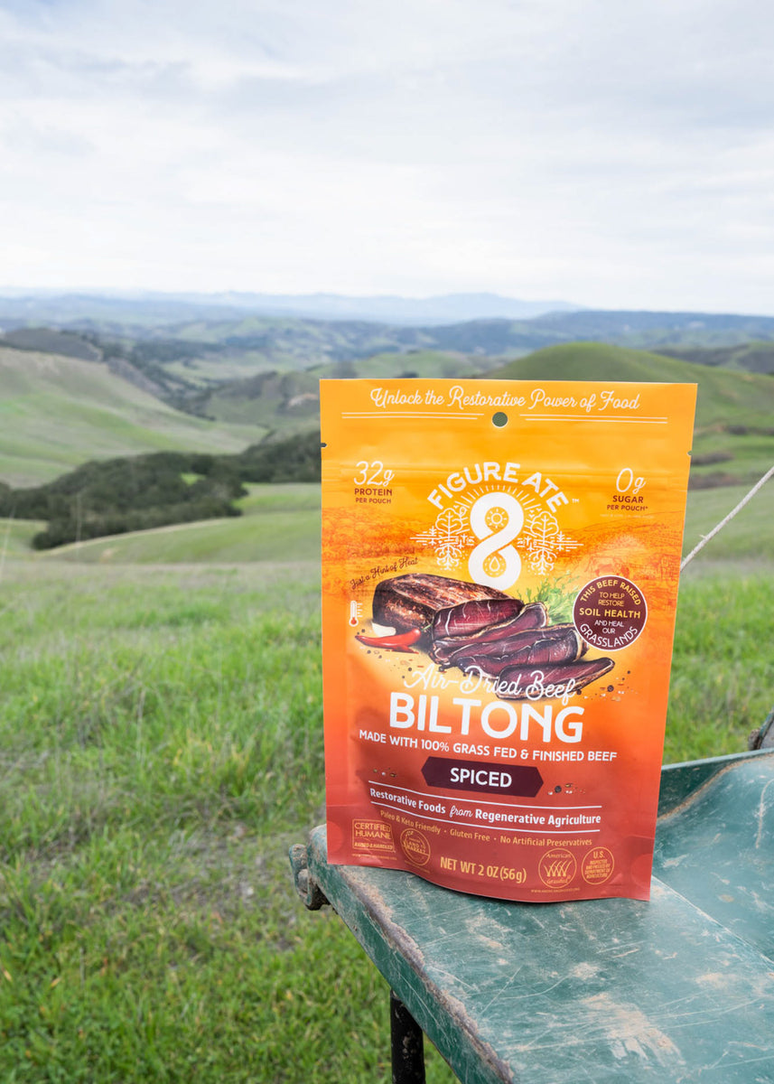Spiced Grass Fed & Finished Beef Biltong – Figure Ate Foods
